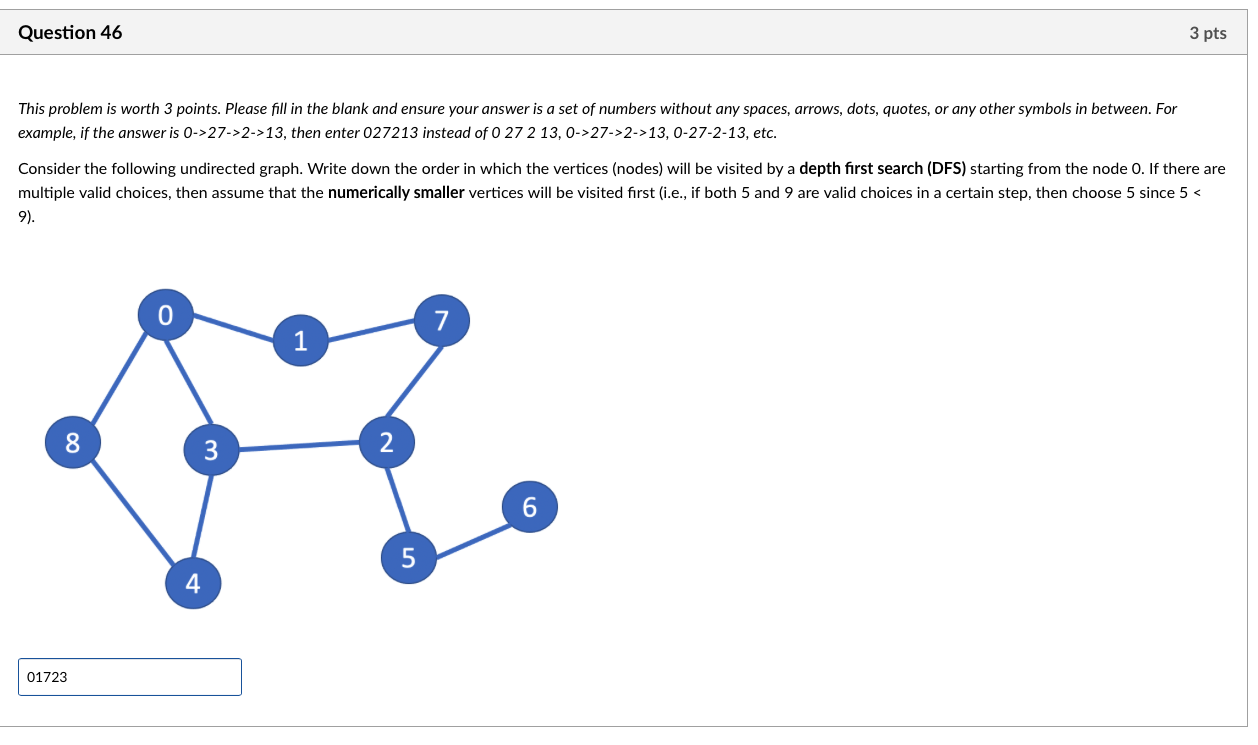 Solved This problem is worth 3 points. Please fill in the | Chegg.com