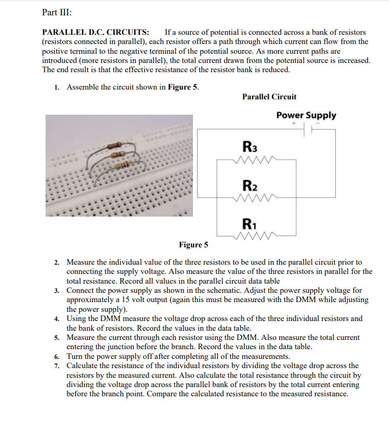 Solved Experiment 5: Simple D.C. Circuits Introduction: An | Chegg.com