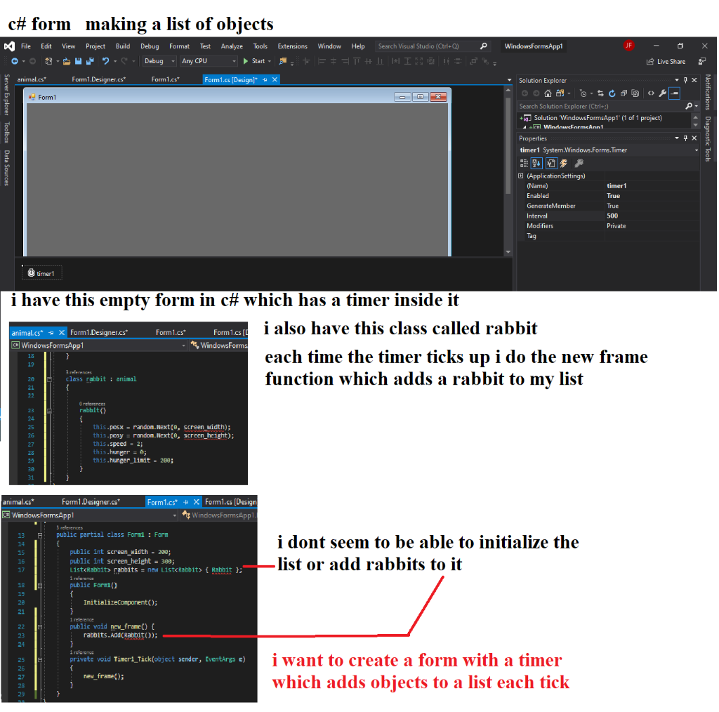 c# forms making a list of | Chegg.com