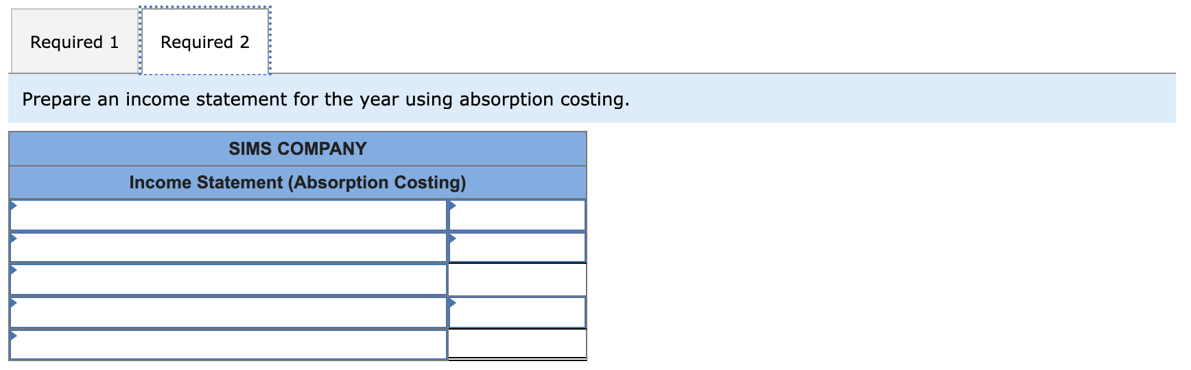 Solved Sims Company began operations on January 1. Its cost | Chegg.com