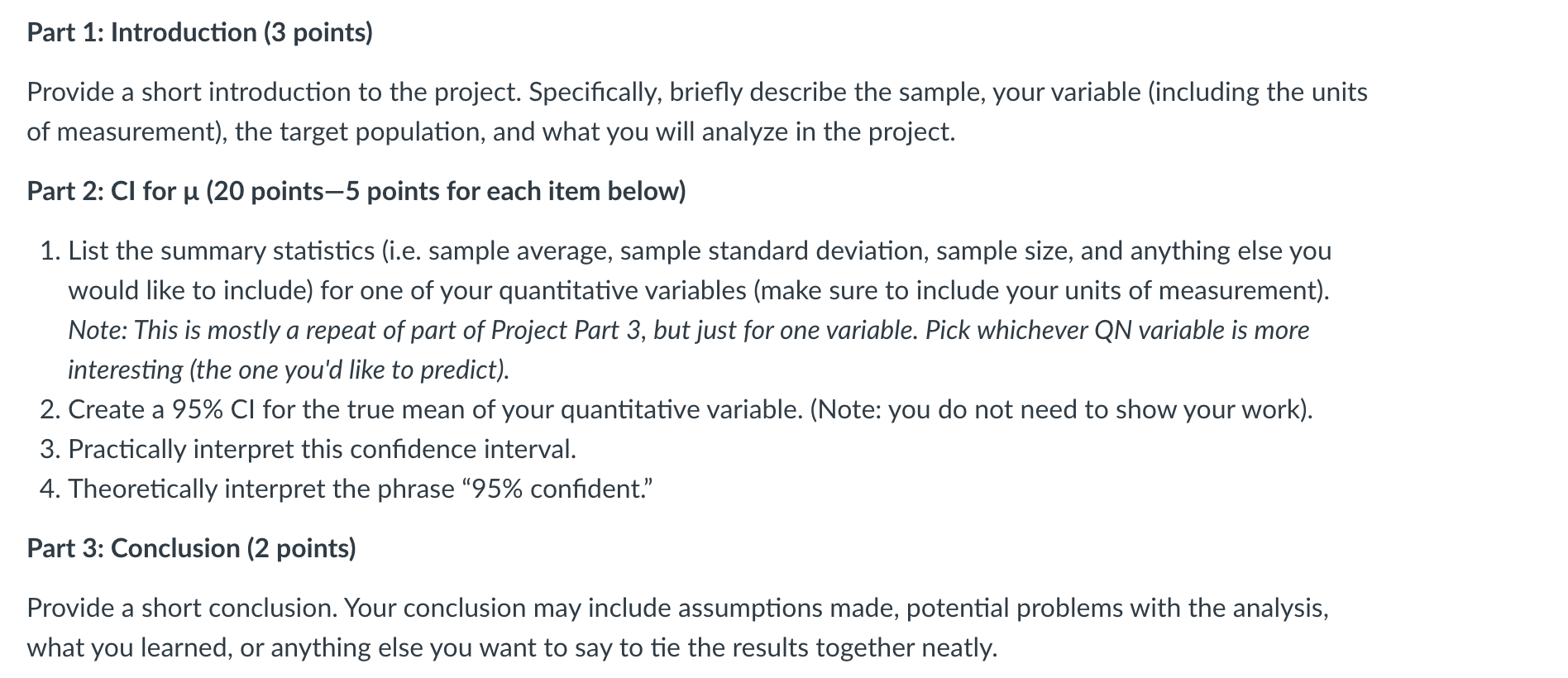 Part 1: Introduction (3 points) Provide a short | Chegg.com