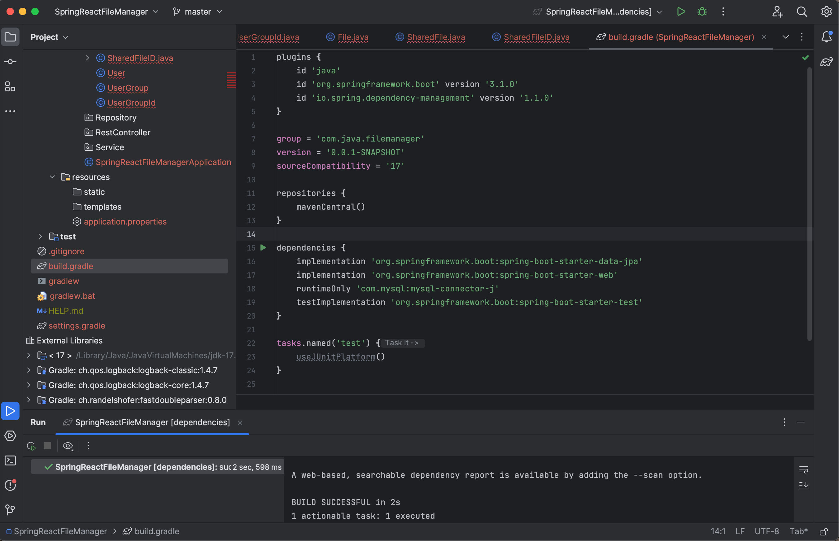 Solved I am Developing the back-end with Spring Boot: can | Chegg.com