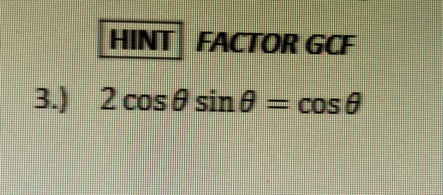 Solved Directions: Solve each trigonometric function for ALL | Chegg.com