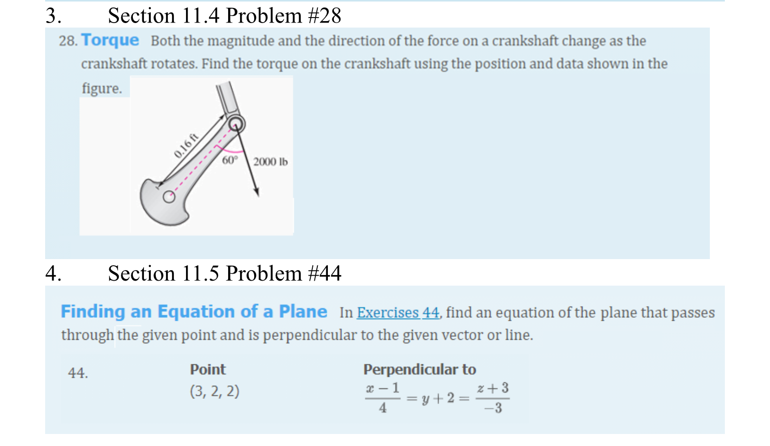 Solved 3. Section 11.4 Problem #28 28. Torque Both the | Chegg.com
