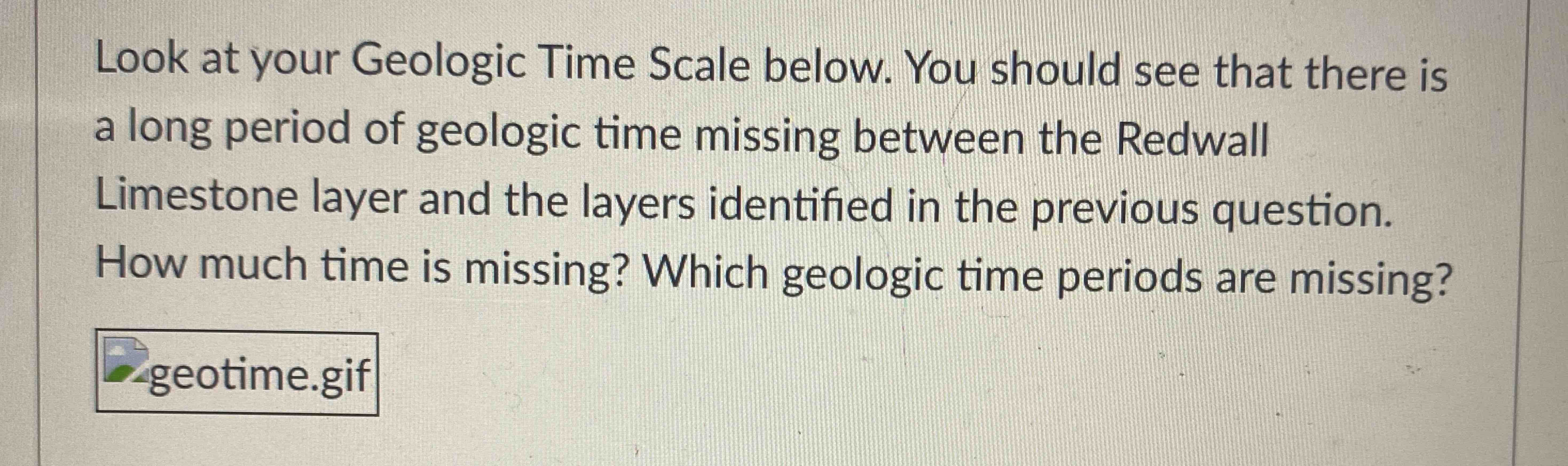 Solved Look at your Geologic Time Scale below. You should | Chegg.com