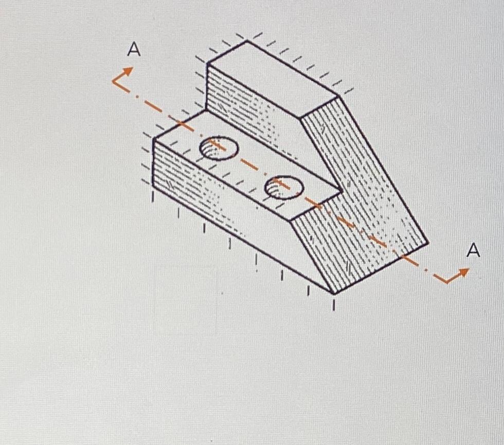 Solved a) The three mains ortographic views. Draw a scale of | Chegg.com
