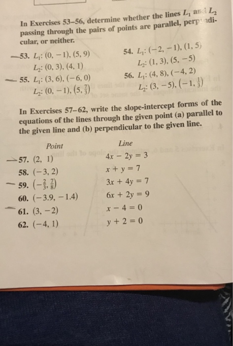 Solved In Exercises 53-56, determine whether the lines Li an | Chegg.com