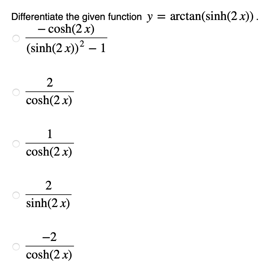Solved Differentiate the given function | Chegg.com