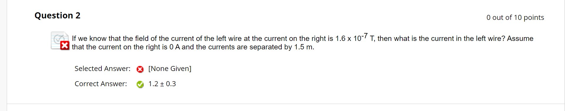 Solved If we know that the field of the current of the left | Chegg.com
