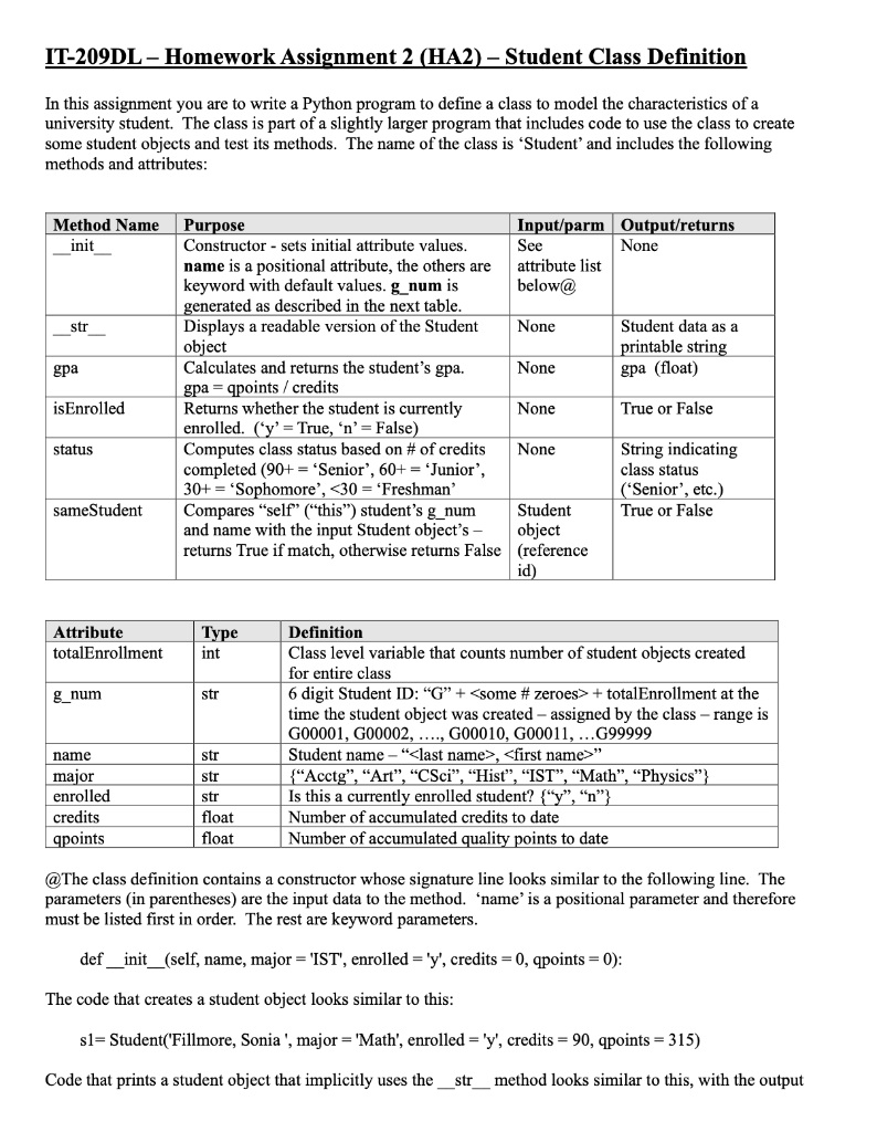 Solved IT-209DL - Homework Assignment 2 (HA2) - Student | Chegg.com