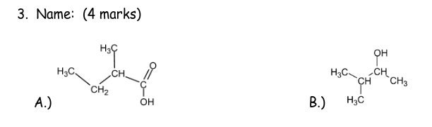 Solved 3. Name: (4 marks) нзе H3C СН. Р CH2 H3CCH "CH CH3 | Chegg.com