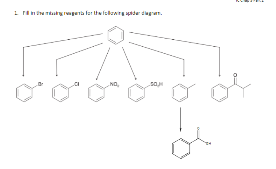 Solved 1. Fill in the missing reagents for the following | Chegg.com Solved 1. Fill in the missing reagents for the following | Chegg.com