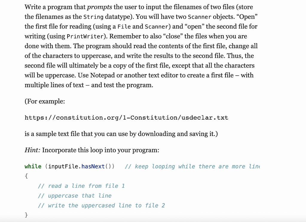 Solved Write a program that prompts the user to input the | Chegg.com