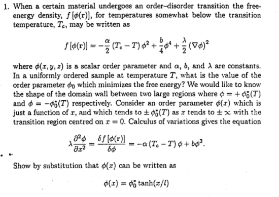 Solved I Know How To Get Order Parameter Which Minimizes The