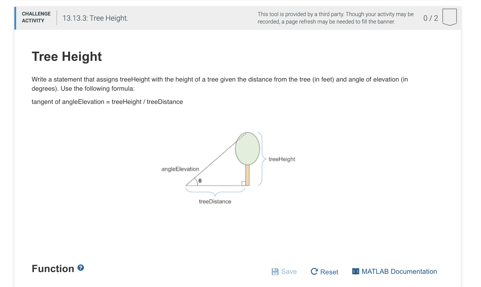 Solved CHALLENGE ACTIVITY 13.13.3: Tree Height. This tool is | Chegg.com