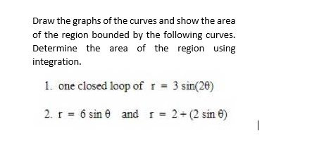 Solved Draw the graphs of the curves and show the area of | Chegg.com