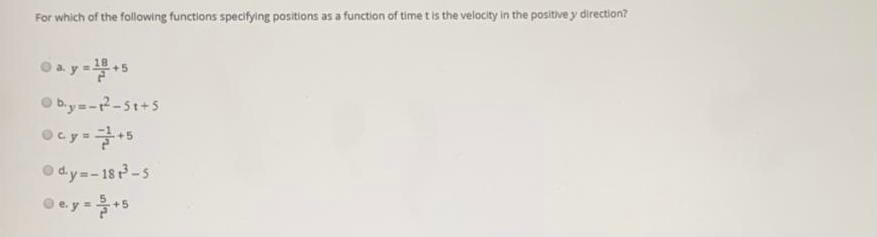 Solved For which of the following functions specifying | Chegg.com