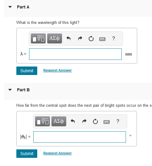 Solved A Diffraction Grating Has 5600 Lines Cm When A Beam