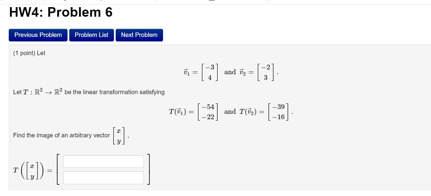 Solved HW4: Problem 6 Previous Problem Problem List Next | Chegg.com