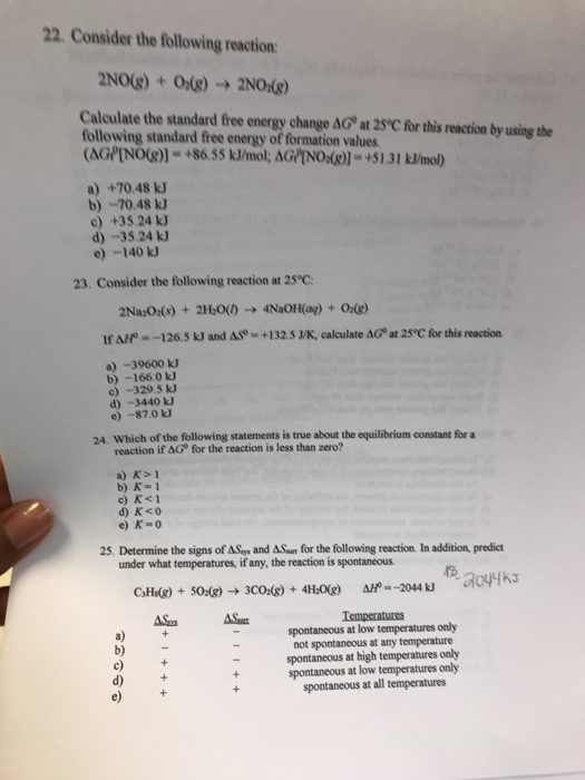 Solved 22. Consider the following reaction Calculate the | Chegg.com
