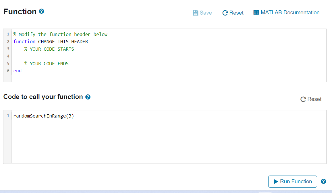Solved \begin{tabular}{l|l} 1 & \% Modify the function | Chegg.com