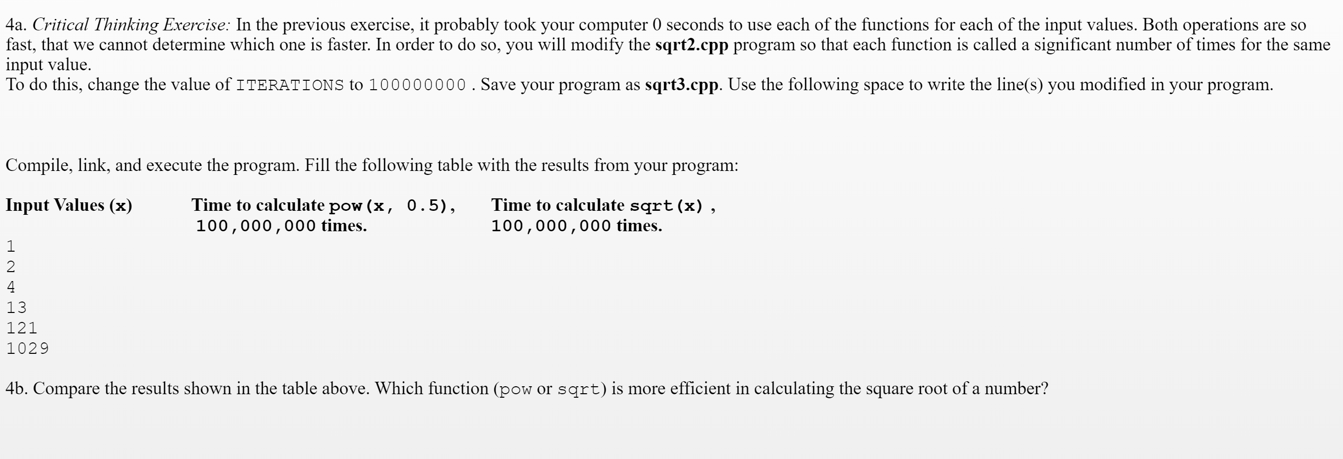  Calculate The Square Root Of A Number Using Sqrt Chegg