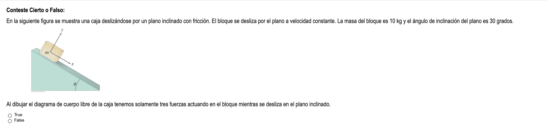Solved The following figure shows a box sliding down an | Chegg.com