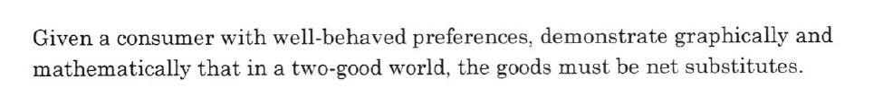Solved Given a consumer with well-behaved preferences, | Chegg.com