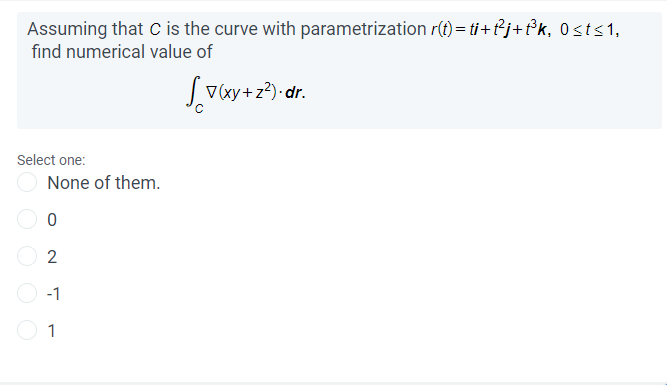 Solved Assuming that C is the curve with parametrization | Chegg.com