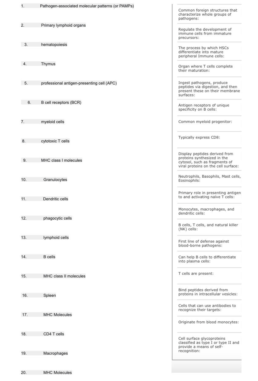 Solved 1. Pathogen-associated molecular patterns (or PAMPs) | Chegg.com