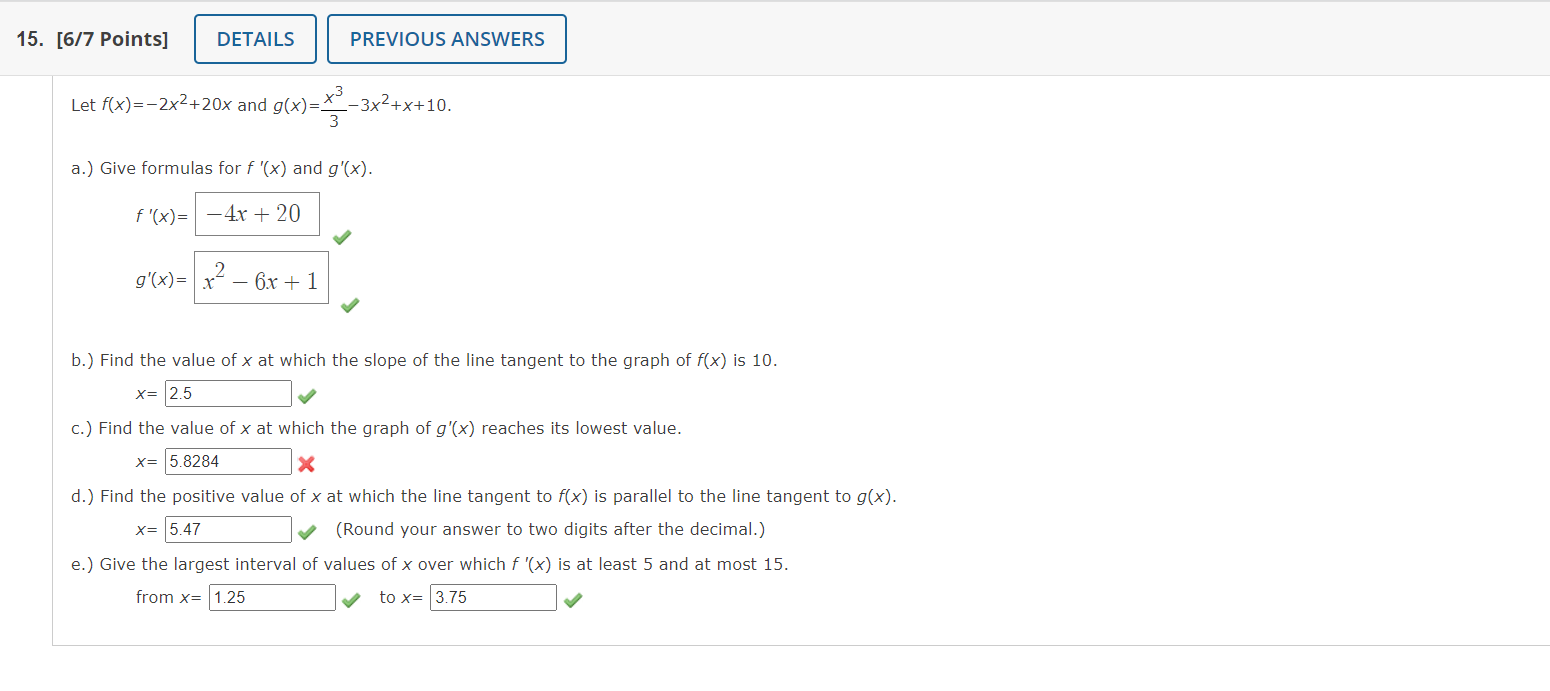 Solved Let F X −2x2 20x And G X 3x3−3x2 X 10 A Give