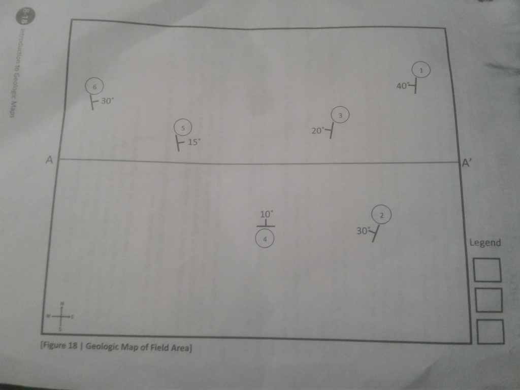 Solved Cross-Section of Field Area Legend Questions 1. What | Chegg.com