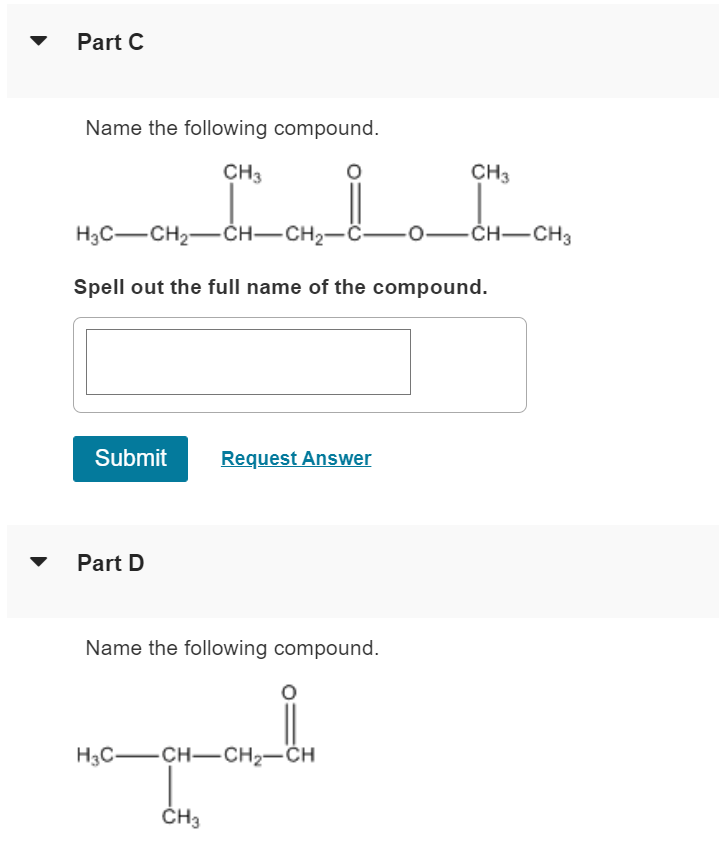 Solved Name the following compound. Spell out the full name | Chegg.com