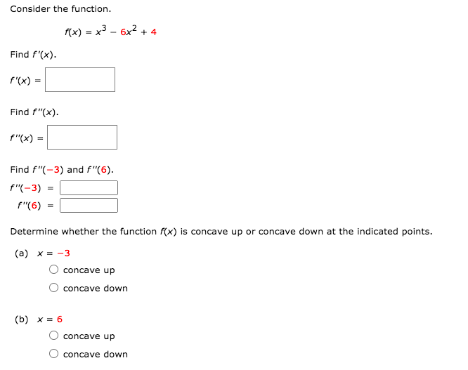 Solved Consider the function. f(x) X3 - 6x2 + 4 Find f'(x). | Chegg.com