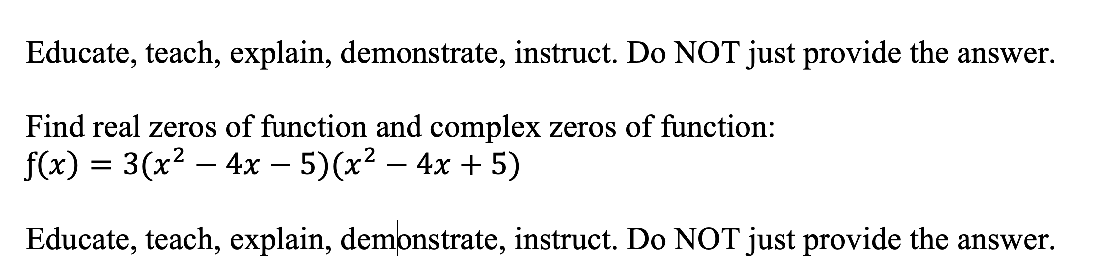 Solved Educate, teach, explain, demonstrate, instruct. Do | Chegg.com