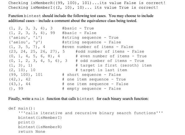 Solved Write function isMember I, which will use an | Chegg.com