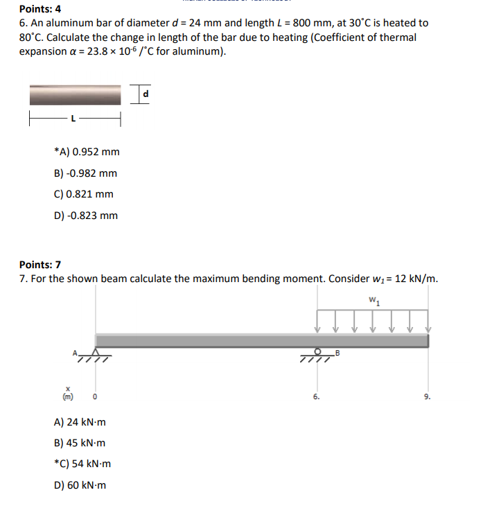 Solved Points: 4 4. A pin having diameter d = 24 mm is | Chegg.com