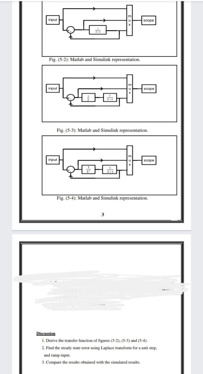 Solved input scope Fig. (5-2): Matlab and Simulink | Chegg.com