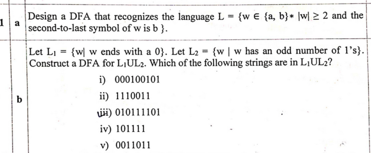 Solved Design a DFA that recognizes the language and | Chegg.com