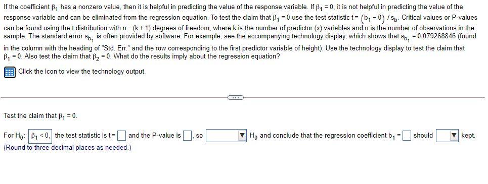 Solved If the coefficient B, has a nonzero value, then it is | Chegg.com