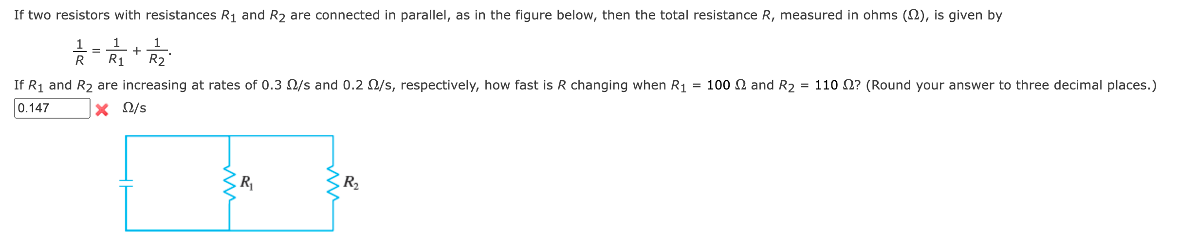 [Solved]: If two resistors with resistances R and R are co