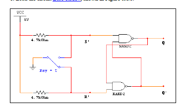 Solved Use Multisim and a SPDT switch to have it toggle Q | Chegg.com