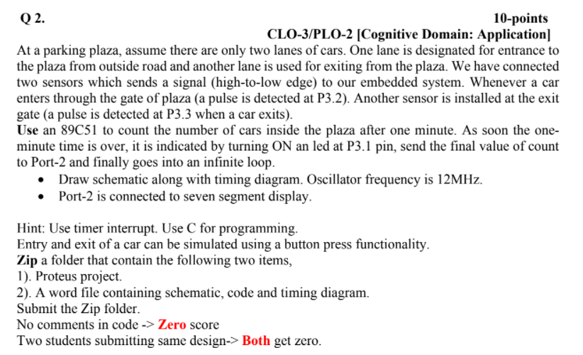 Q 2. 10-points CLO-3/PLO-2 [Cognitive Domain: | Chegg.com