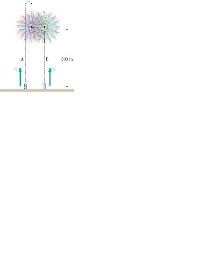 Solved Two rockets are launched at a fireworks display. | Chegg.com