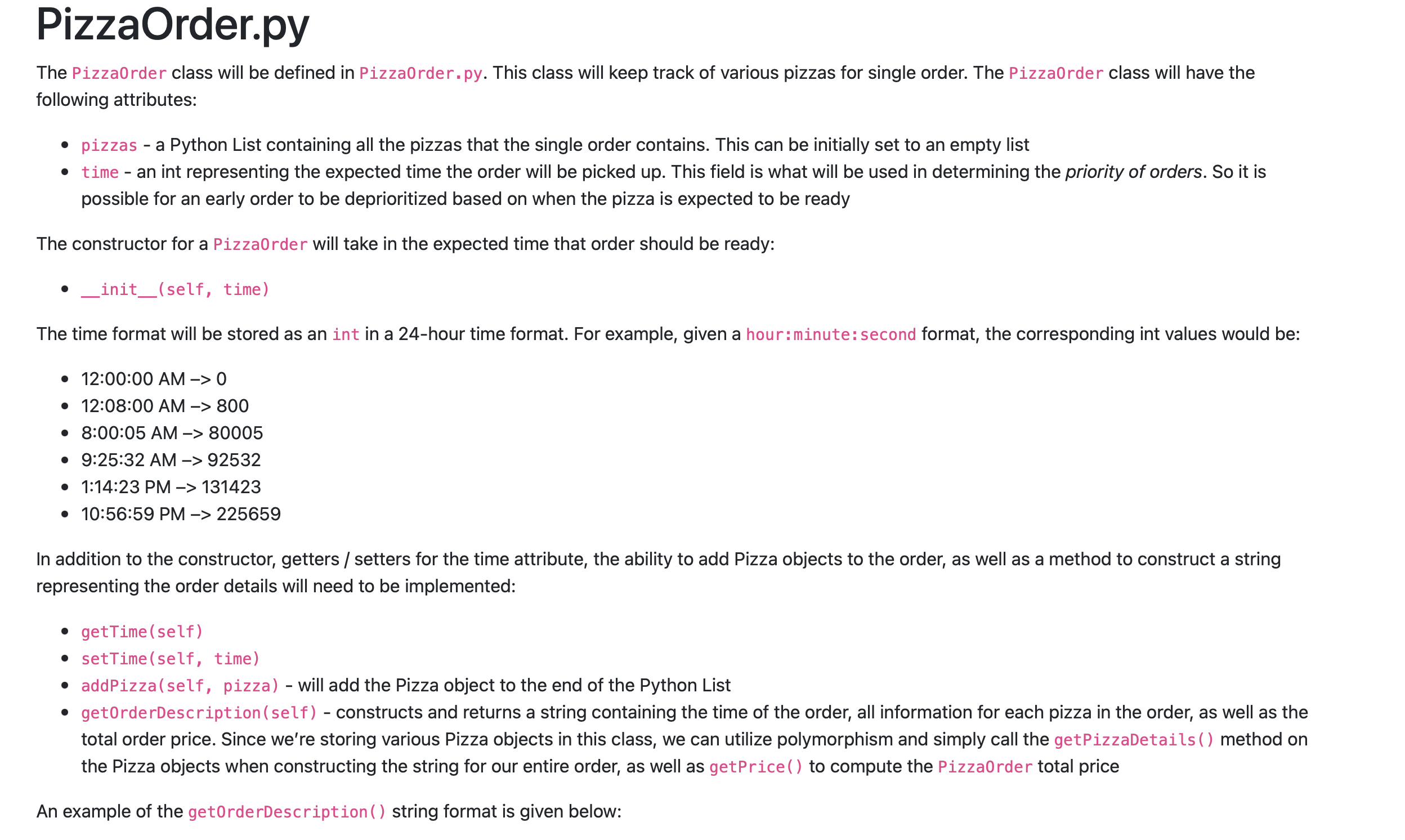Solved The Pizza0rder class will be defined in Pizza0rder, | Chegg.com