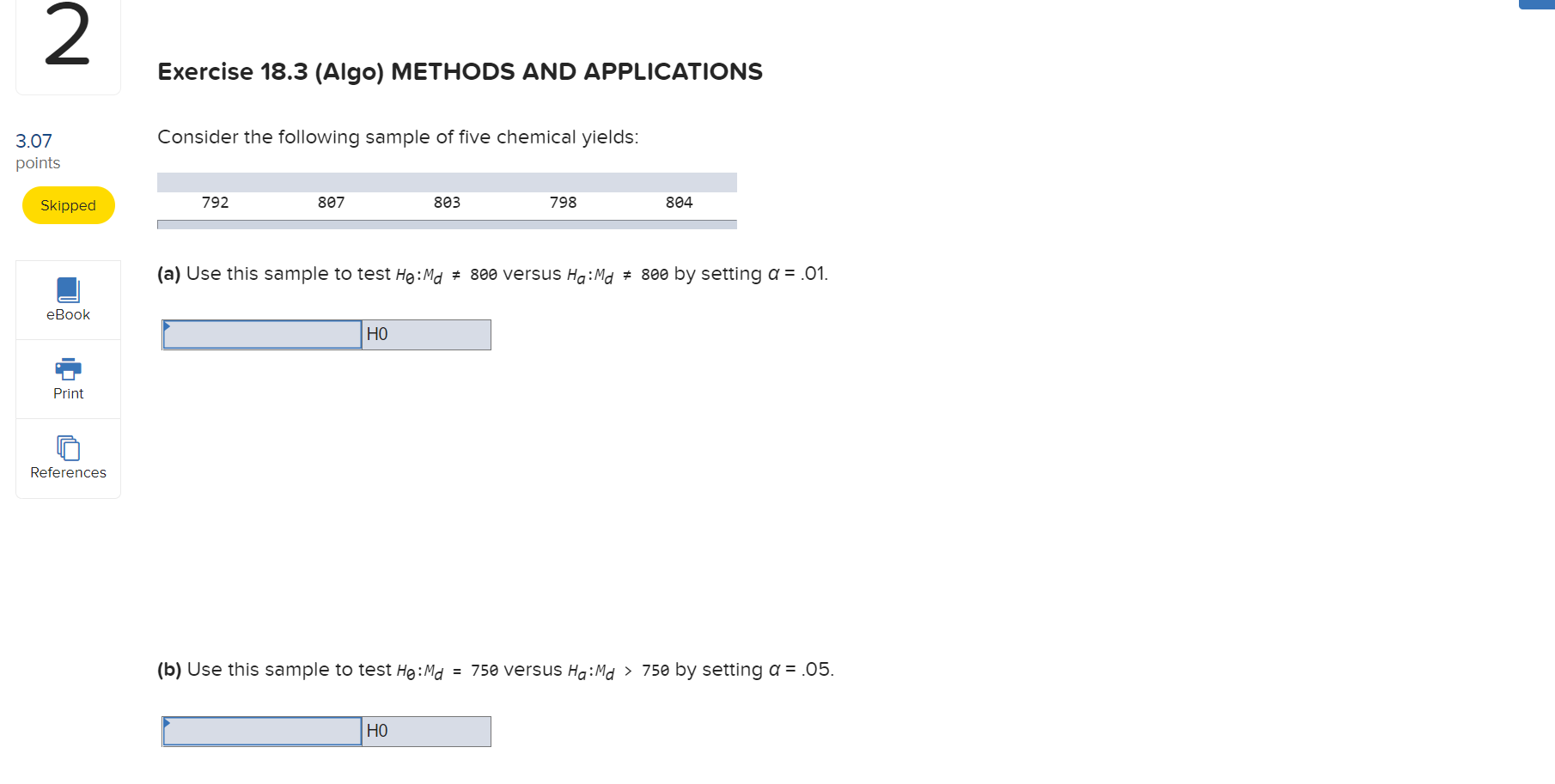 Solved Exercise 18.3 (Algo) METHODS AND APPLICATIONS | Chegg.com