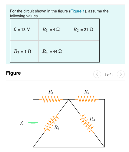 Solved For the circuit shown, (Figure 1) assume the | Chegg.com