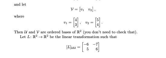 Solved Problem 7. Recall that the standard basis of R2 is | Chegg.com