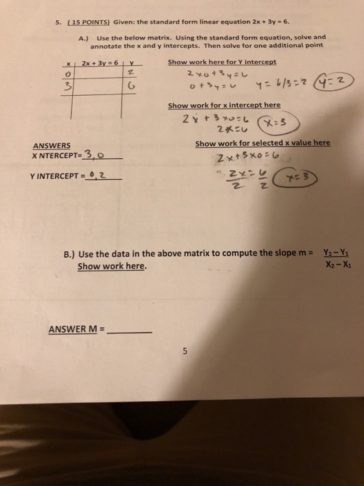 Solved 5. L15 POINTS) Given: the standard form linear | Chegg.com