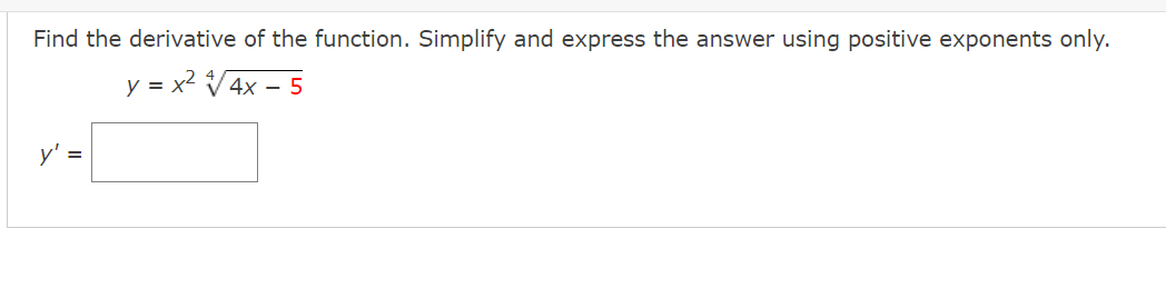 Solved Find the derivative of the function. Simplify and | Chegg.com